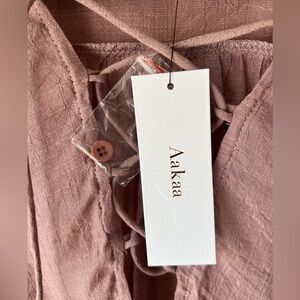 Aakaa | Tops | Nwt Aakaa Mauve Long Sleeve Wrap Top | Poshmark